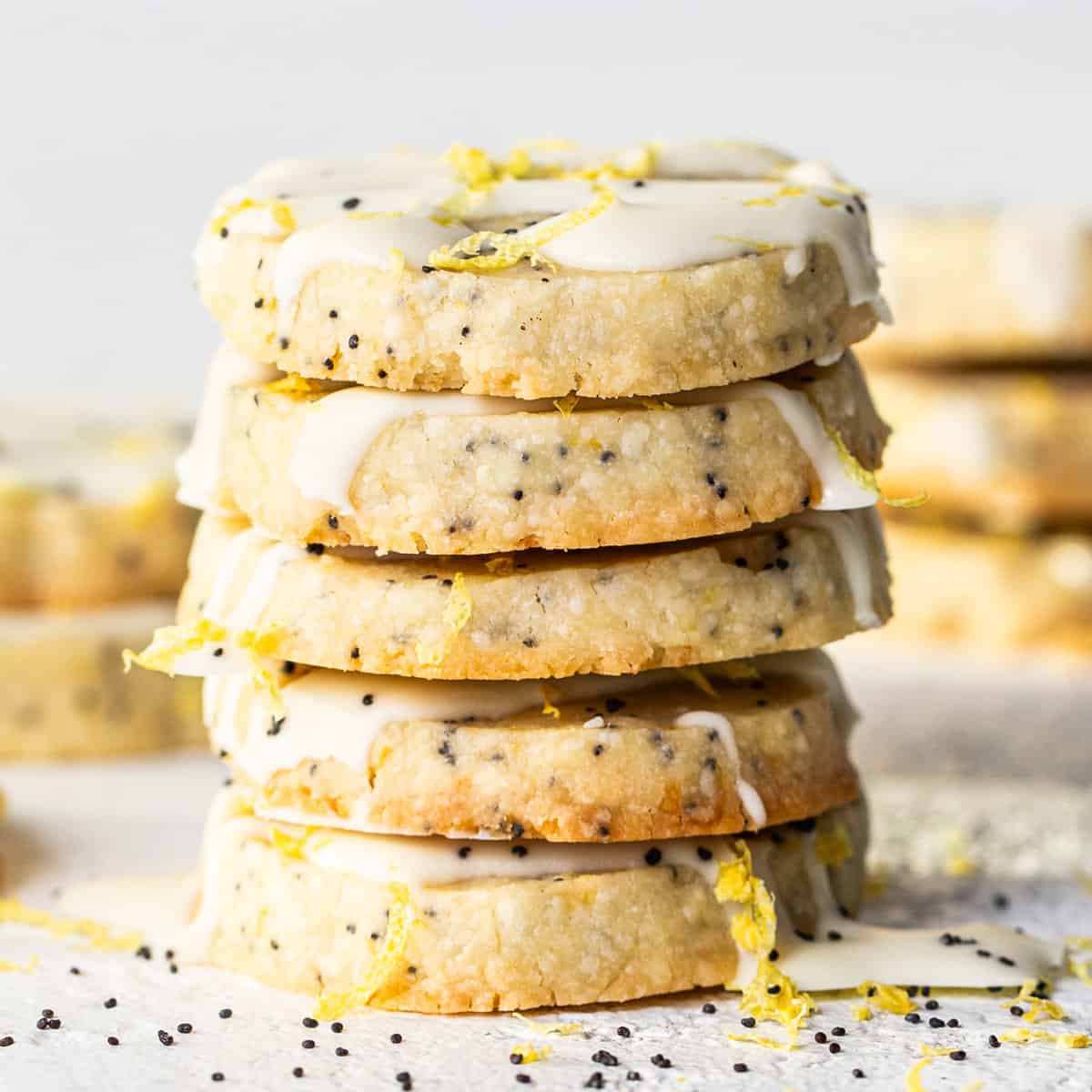 Lemon Poppy Seed Shortbread Cookies – P-HealthX